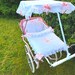 Doll's Pram Canopy Cover and Quilt Set, Fits Silver Cross Coach Built ...