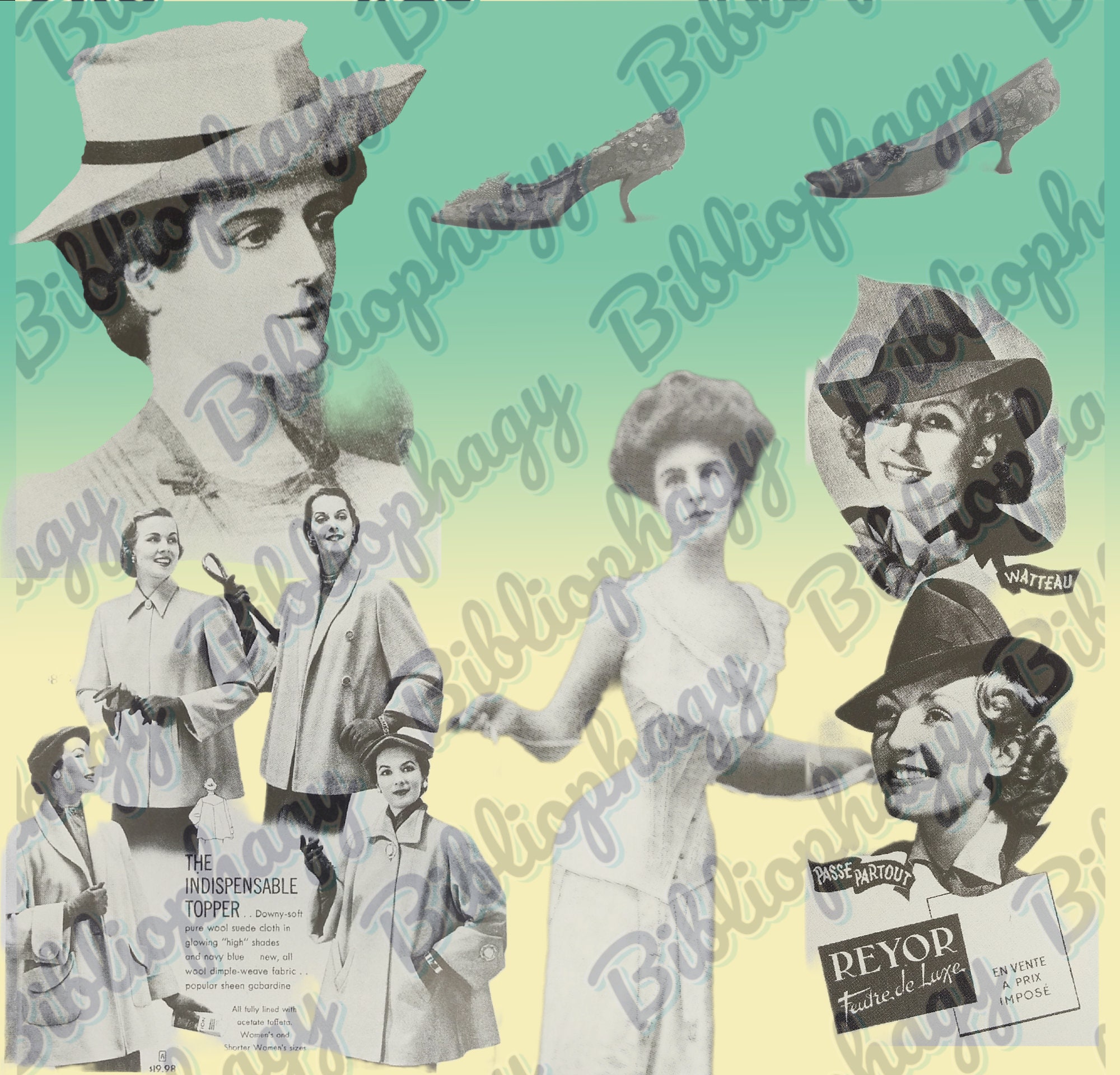 Vintage People PNG Images / Junk Journal Supplies, Scrapbook Paper ...