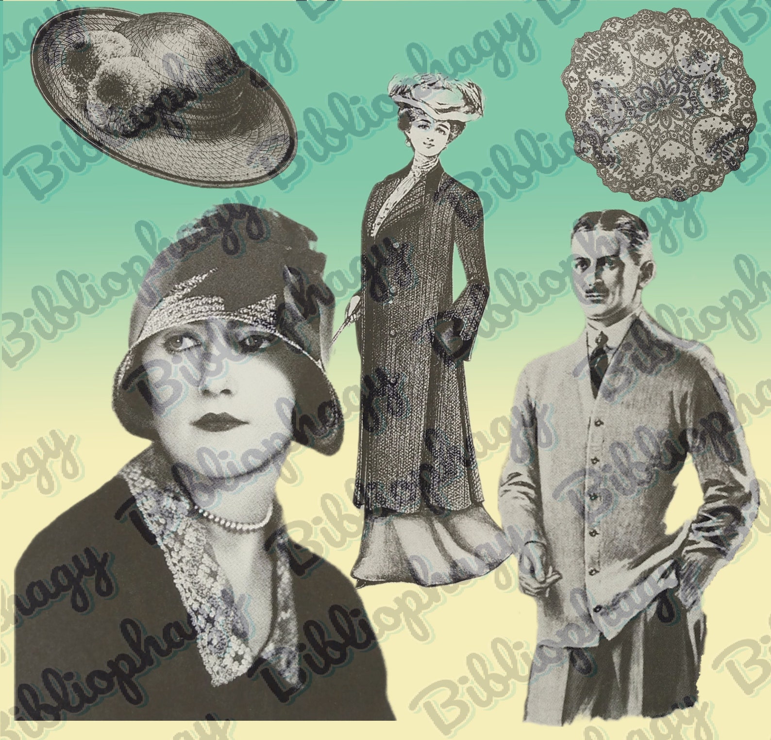 Vintage People PNG Images / Junk Journal Supplies, Scrapbook Paper ...