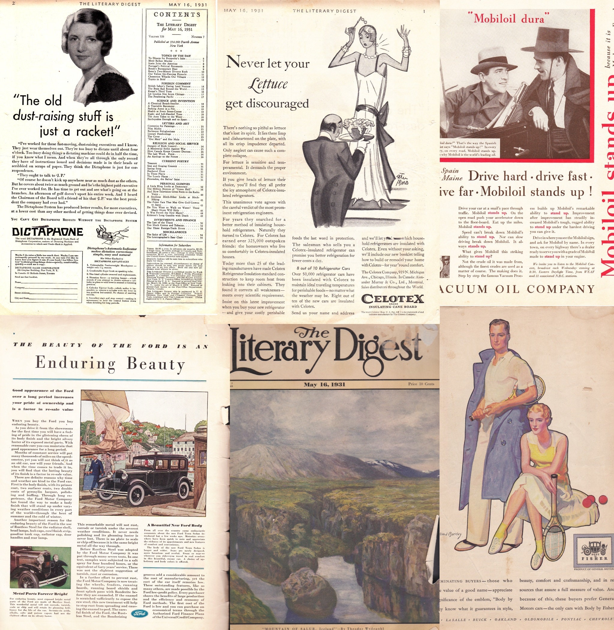 Printable Vintage Advertisements / 1930s Retro Ephemera / Junk Journal ...