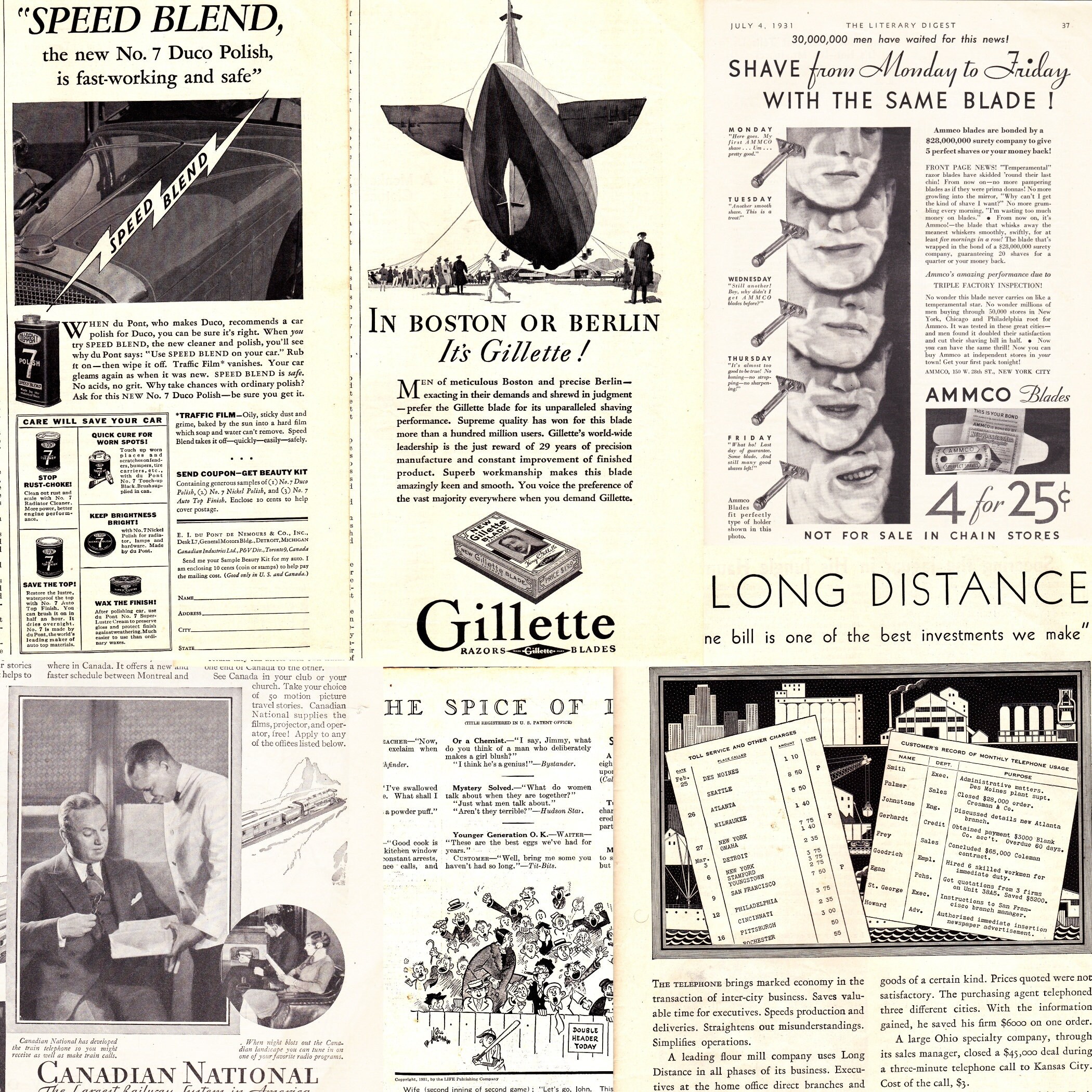 Printable Vintage Advertisements / 1930s Retro Ephemera / Junk Journal ...