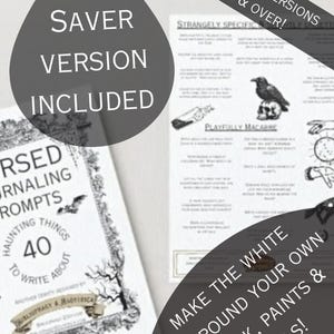 40 Cursed Journal Prompts, Printable Writing Inspiration (digital ...