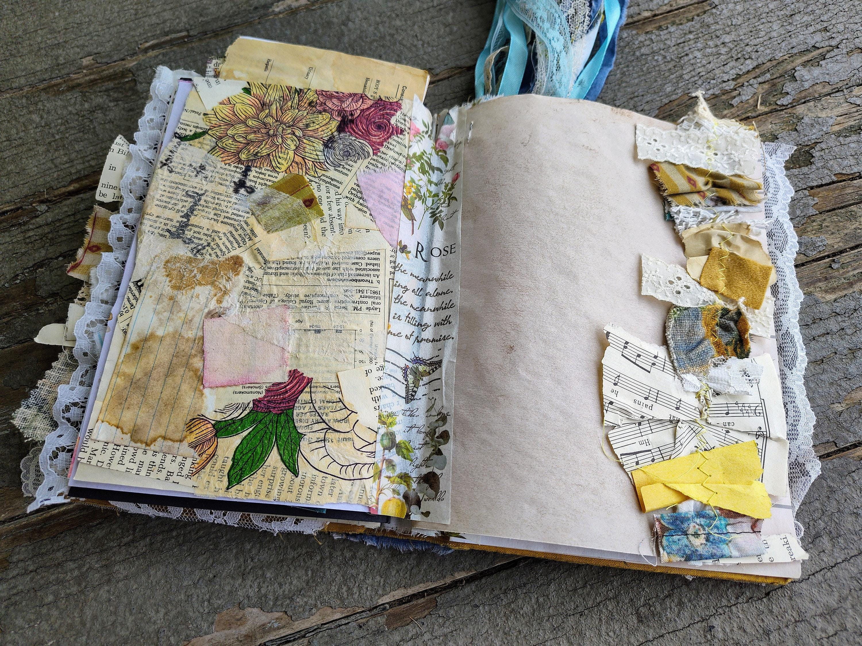 Handmade Vintage Junk Journal: Altered Book for Art & Writing - Etsy