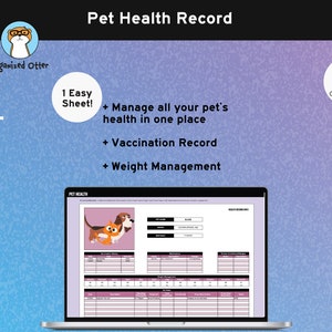 Pet Wellness Companion: the Ultimate Pet Health Tracker - Etsy