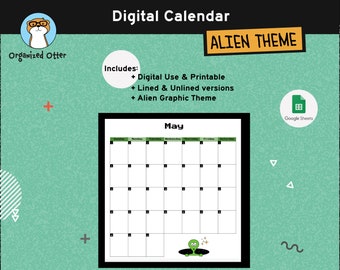 Alien Calendar - Etsy
