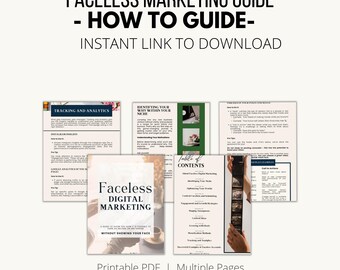 Faceless Marketing Guide + 3000 Faceless Videos to Get Started - Etsy