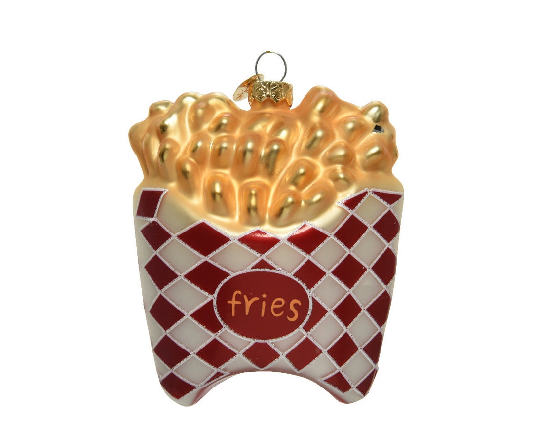 Christmas Bauble 'french Fries' - Christmas Tree Ornament, L. 5.4 Cm W ...