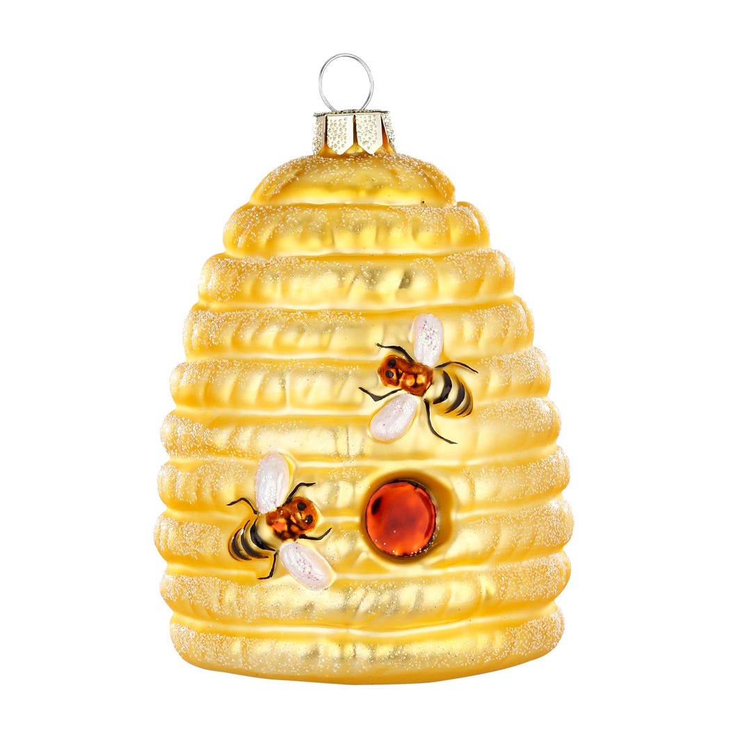 Christmas Ball 'beehive' - Christmas Tree Decoration, Glass, Approx. D ...