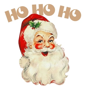 Vintage Santa Face PNG, Santa Claus Digital Download - Etsy