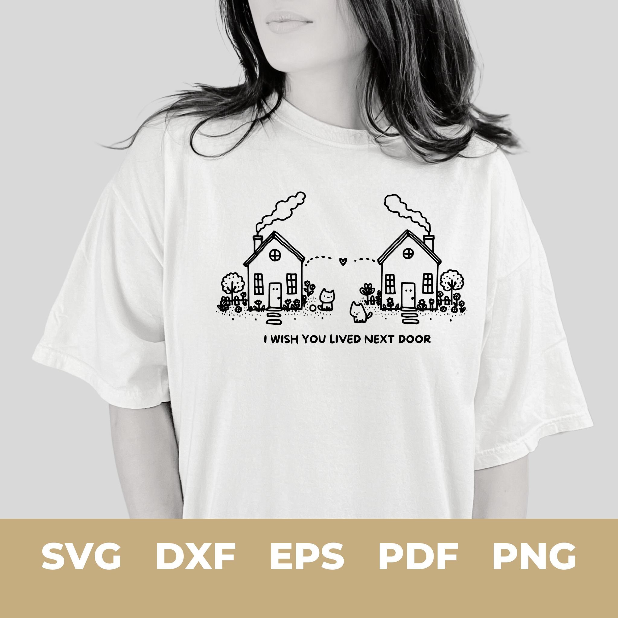 I Wish You Lived Next Door SVG Bundle | Best Friends SVG | Long ...