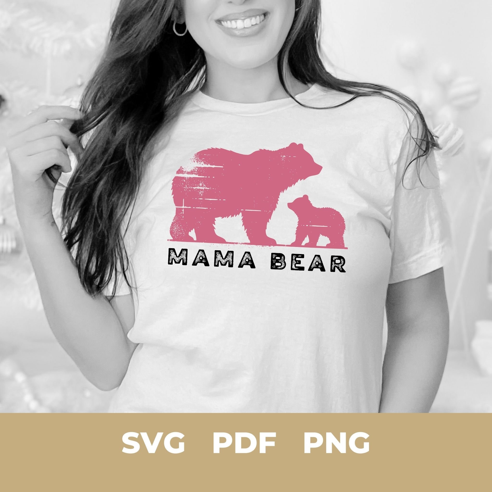 Mama Bear SVG Bundle Mama Bear PNG Baby Bear SVG Bear - Etsy