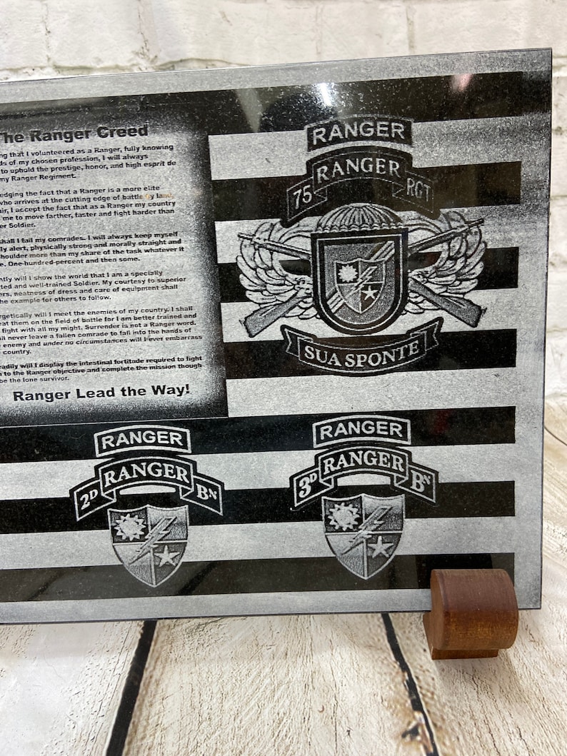 75th Ranger Regiment and Ranger Creed US Flag - Etsy