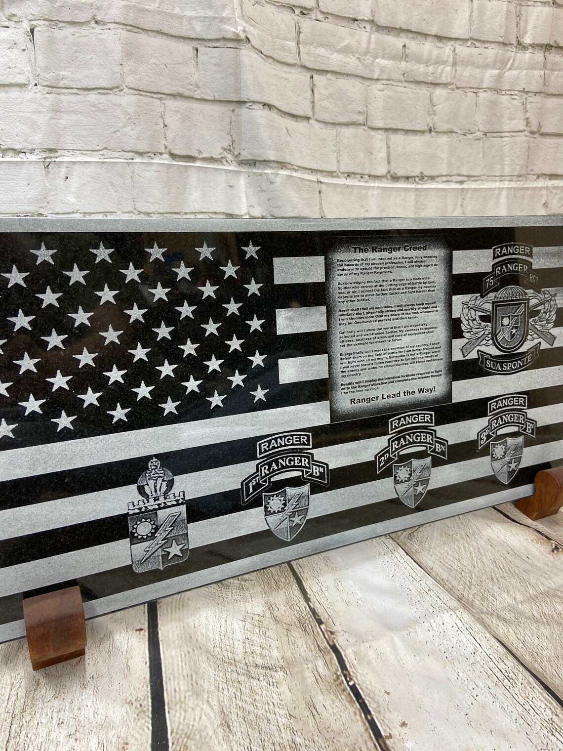 75th Ranger Regiment and Ranger Creed US Flag - Etsy