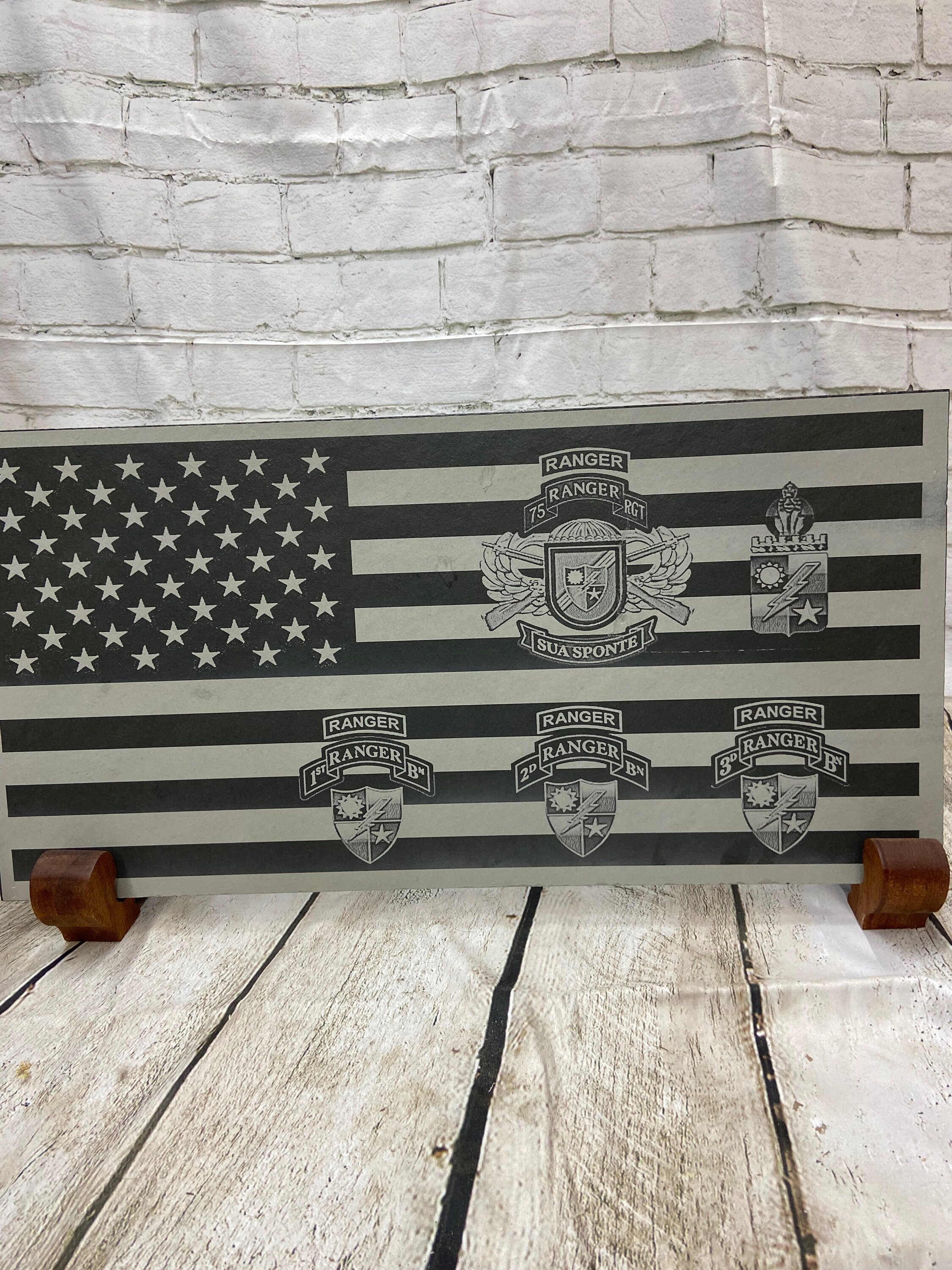 75th Ranger Regiment on US Flag - Etsy