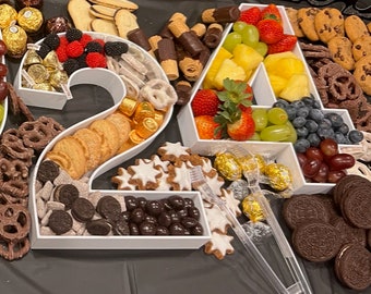 Custom Fillable Number Box for Treats, Snacks, Candy, Charcuterie ...
