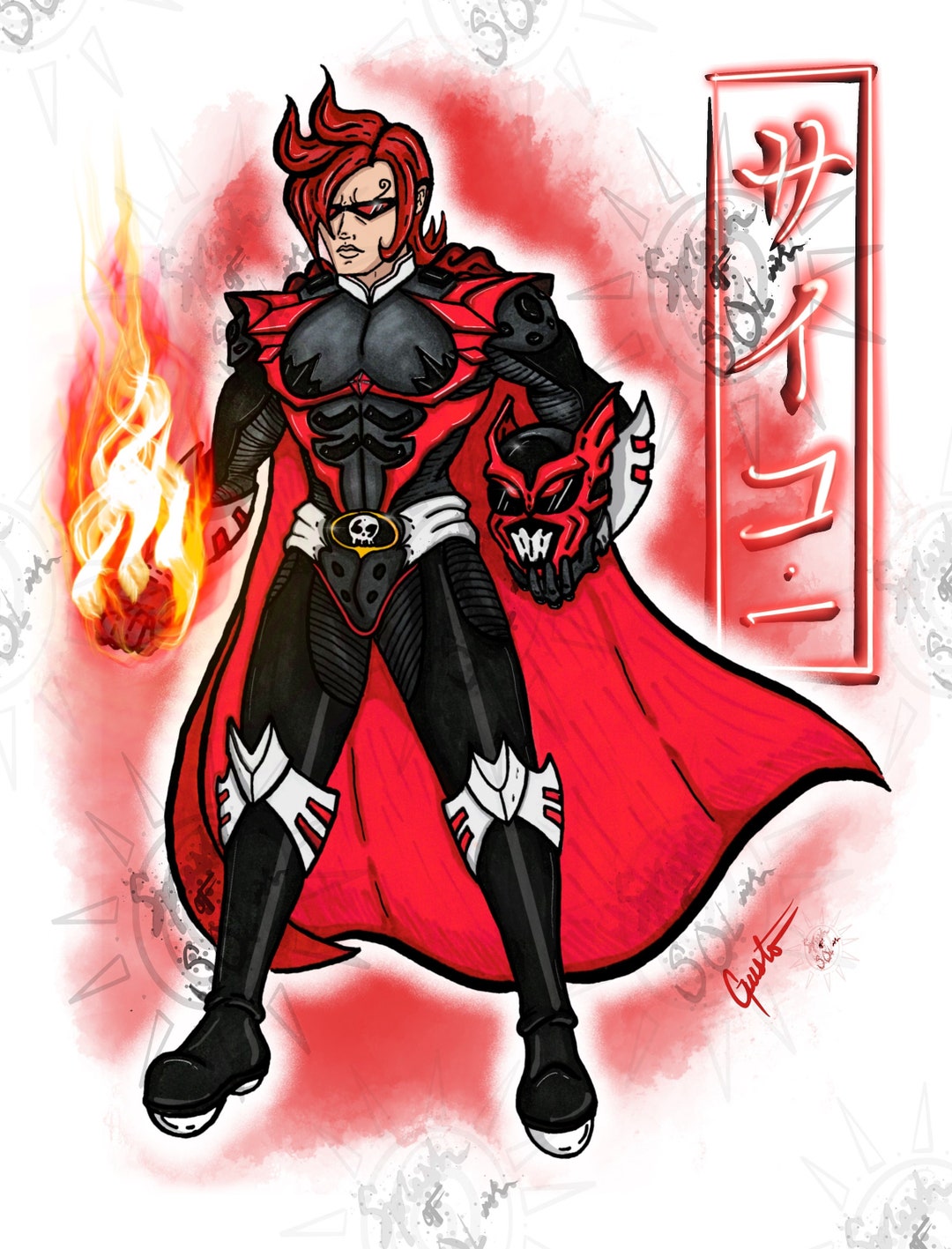 Psycho Vinsmoke Ichiji Ranger Digital Print, Large Print - Etsy