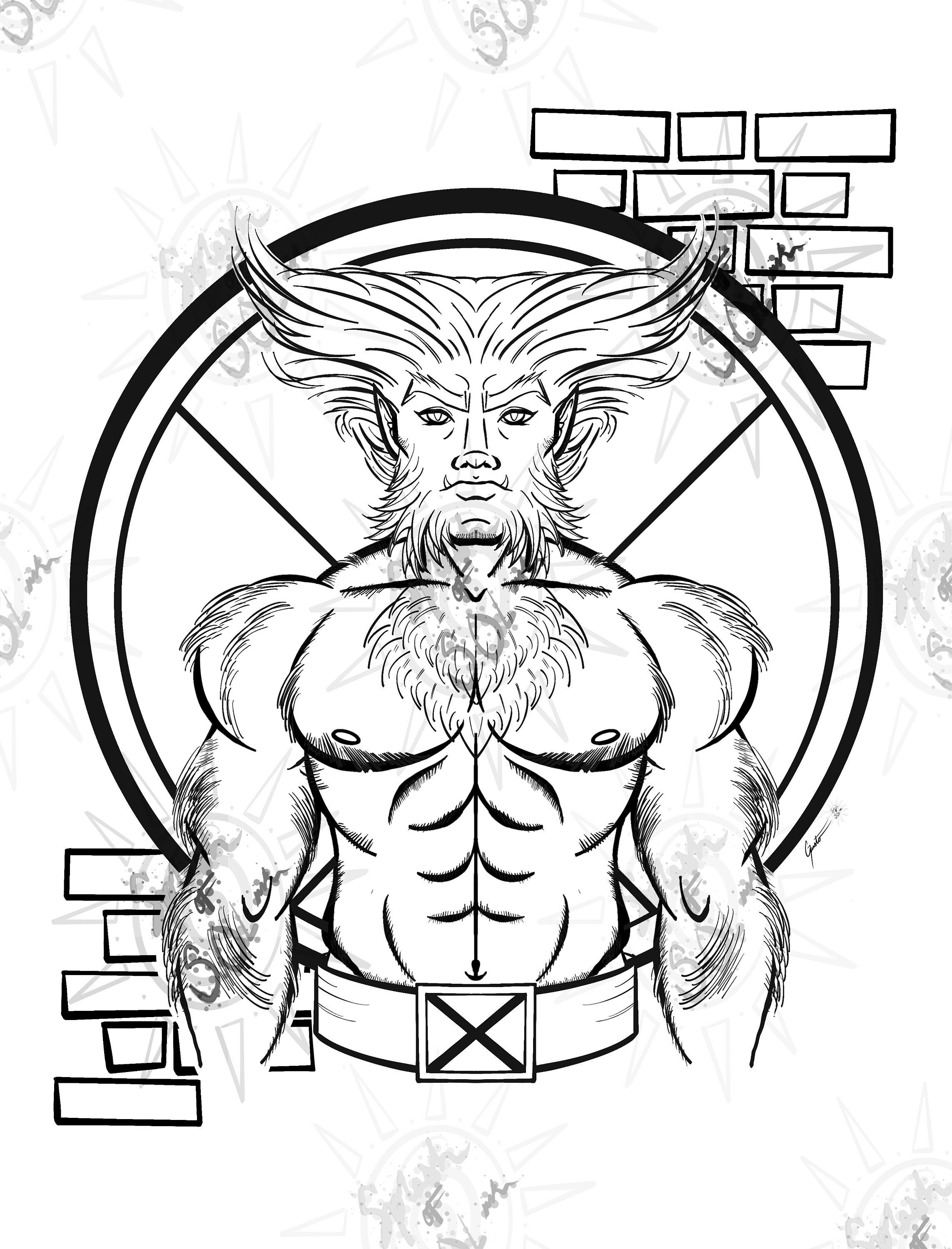 Beast, Rogue X-MEN 5pc. Coloring Page Set, Large Print - Etsy