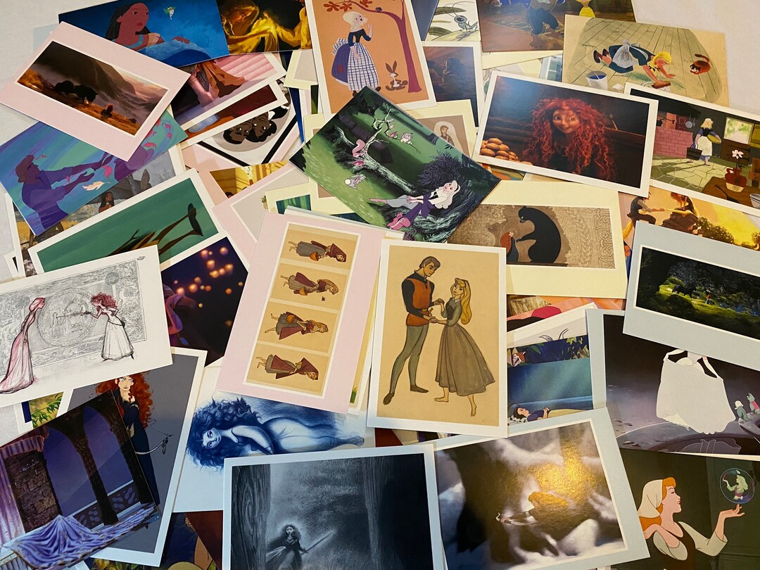 Disney Princess Postcards 5 Pack - Etsy Australia