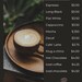 Coffee Shop Menu (10 Designs) ZERO WASTE PDF Digital Download ...