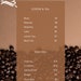 Coffee Shop Menu (10 Designs) ZERO WASTE PDF Digital Download ...