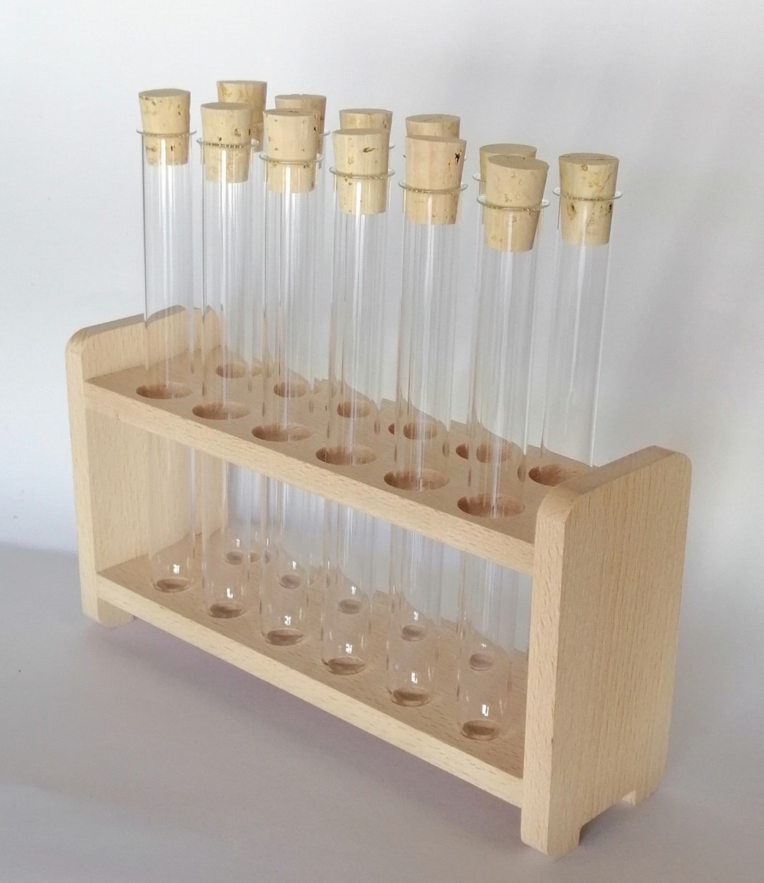 12 Spice Jar Stands test Tube Stands Made of Beech Wood. Retro/vintage ...