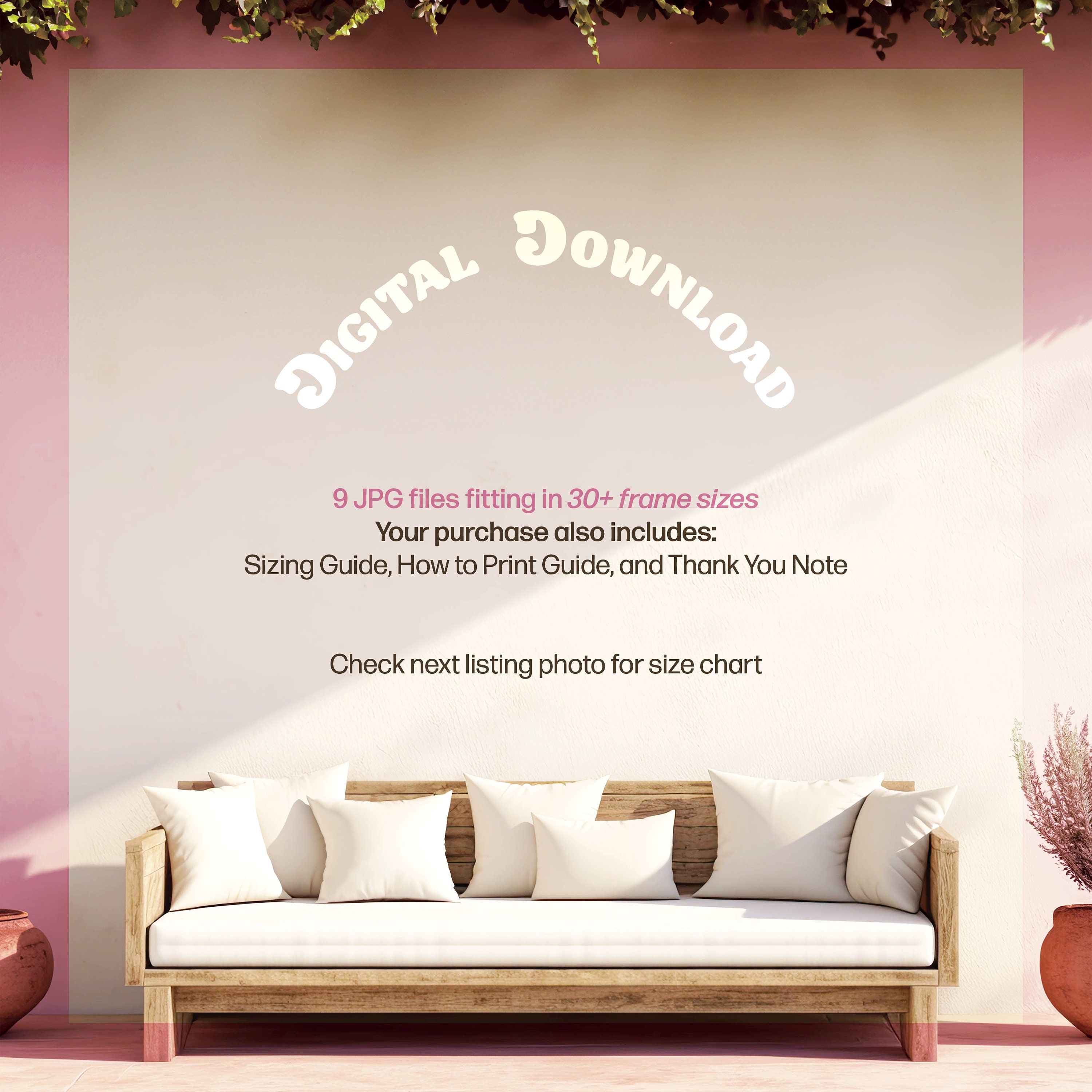 Minimal Pastel Pink Abstract Watercolor Clouds Digital Poster, Download ...