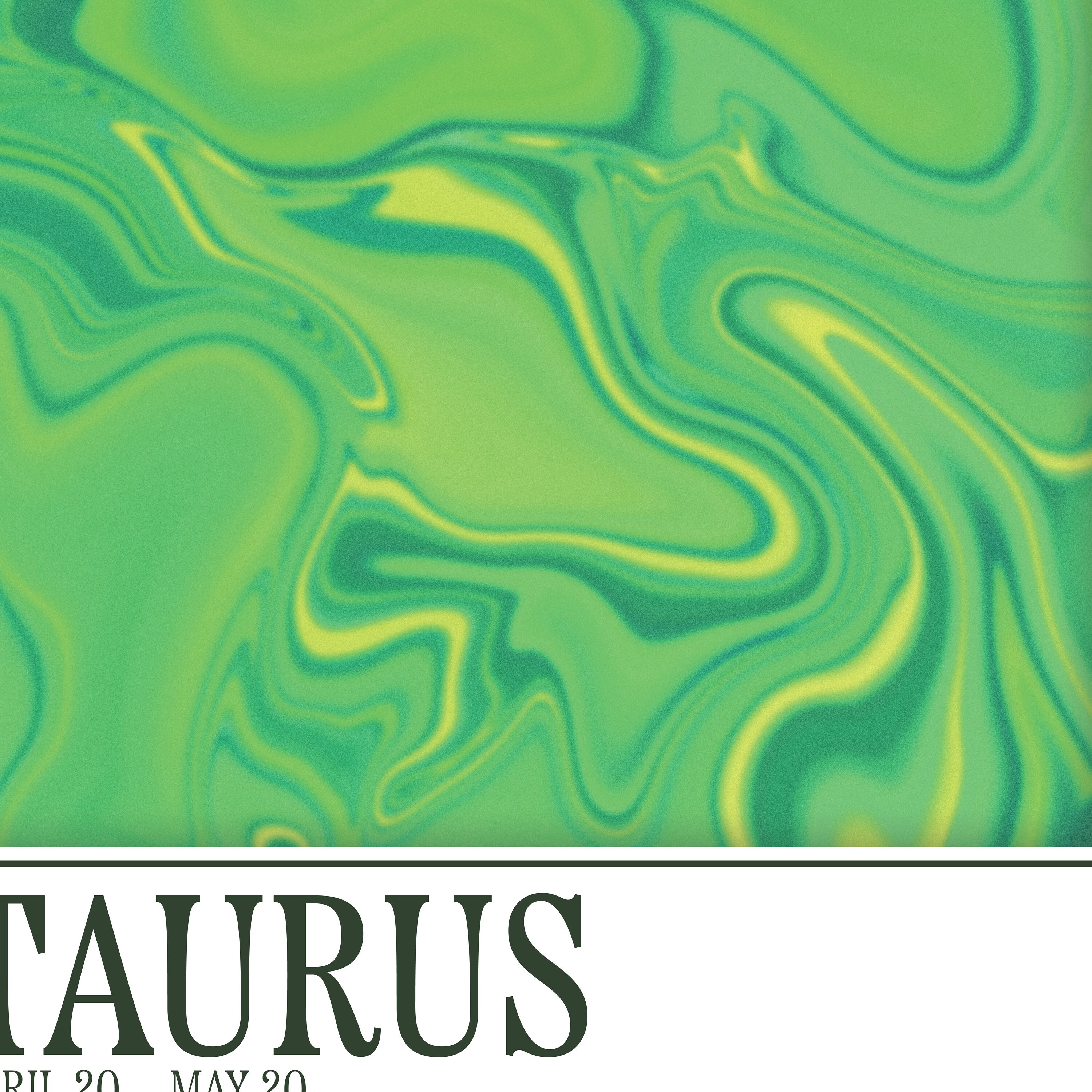 2 Taurus Retro MCM Digital Posters Set, Download Trendy Groovy Zodiac ...