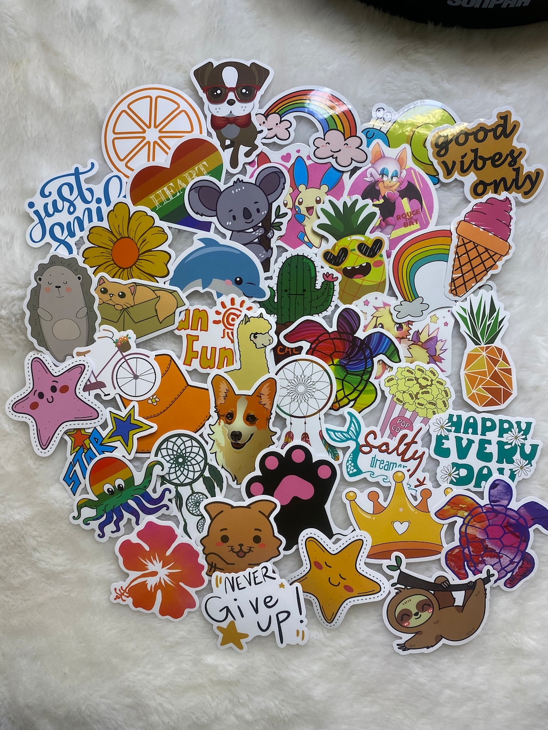 Cute & Fun Mixed Waterproof Vinyl Stickers Boys/girls/teens- Perfect ...