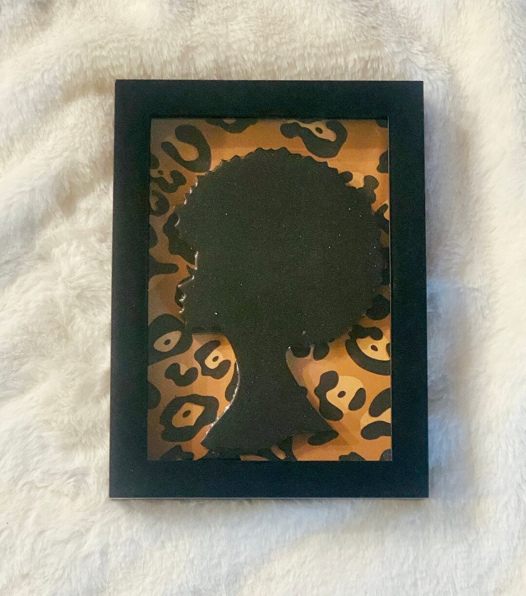 Chelsea - 5x7 Afro Girl Framed Wall Art - Etsy
