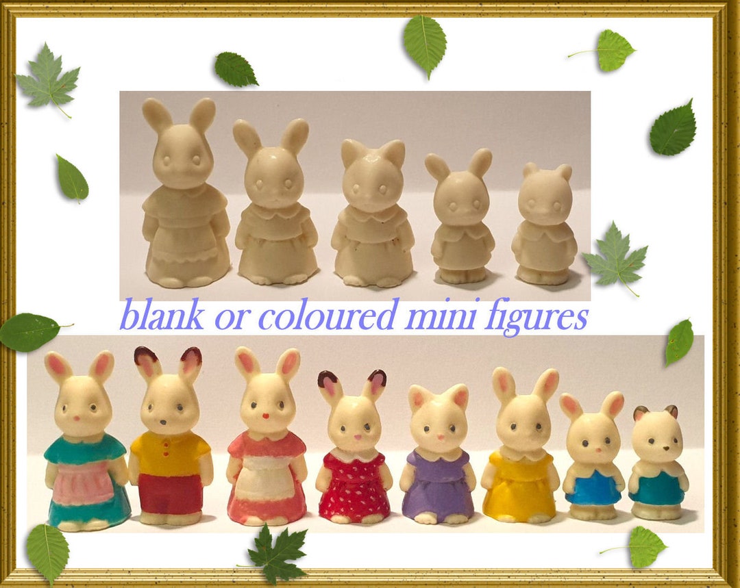 Critter Family Mini Figures, Characters, Tiny Toys, Painted or ...
