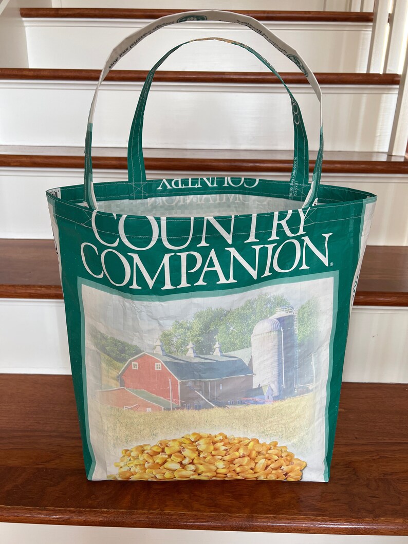 Upcycled Feed Bag Tote - Etsy