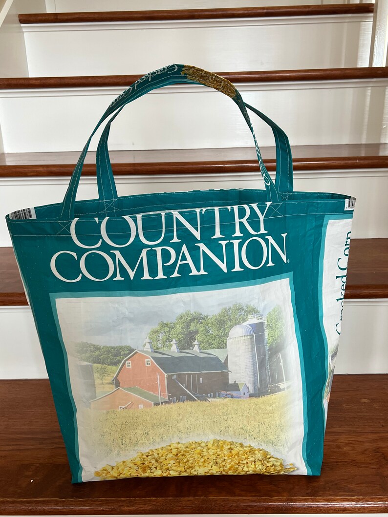 Upcycled Feed Bag Tote - Etsy