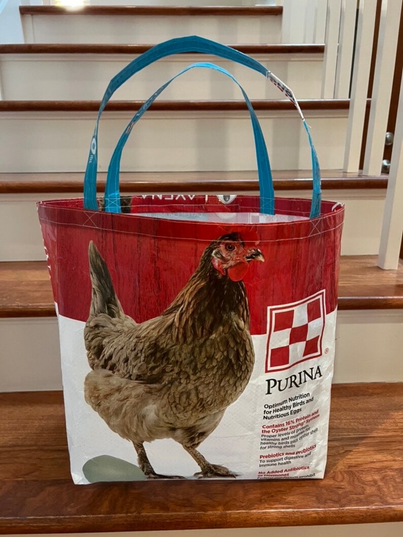 Upcycled Feed Bag Tote - Etsy
