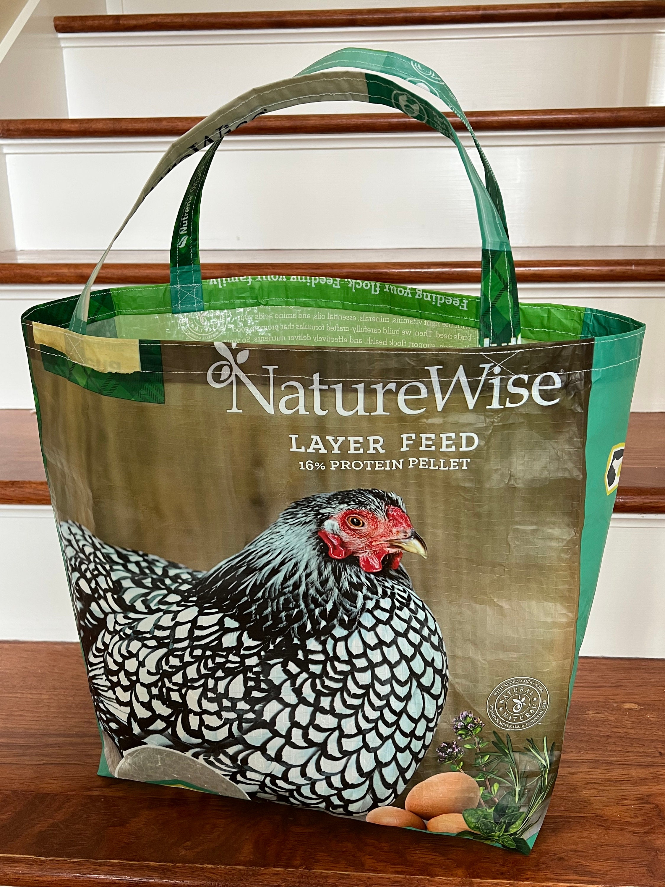 Upcycled Feed Bag Tote - Etsy