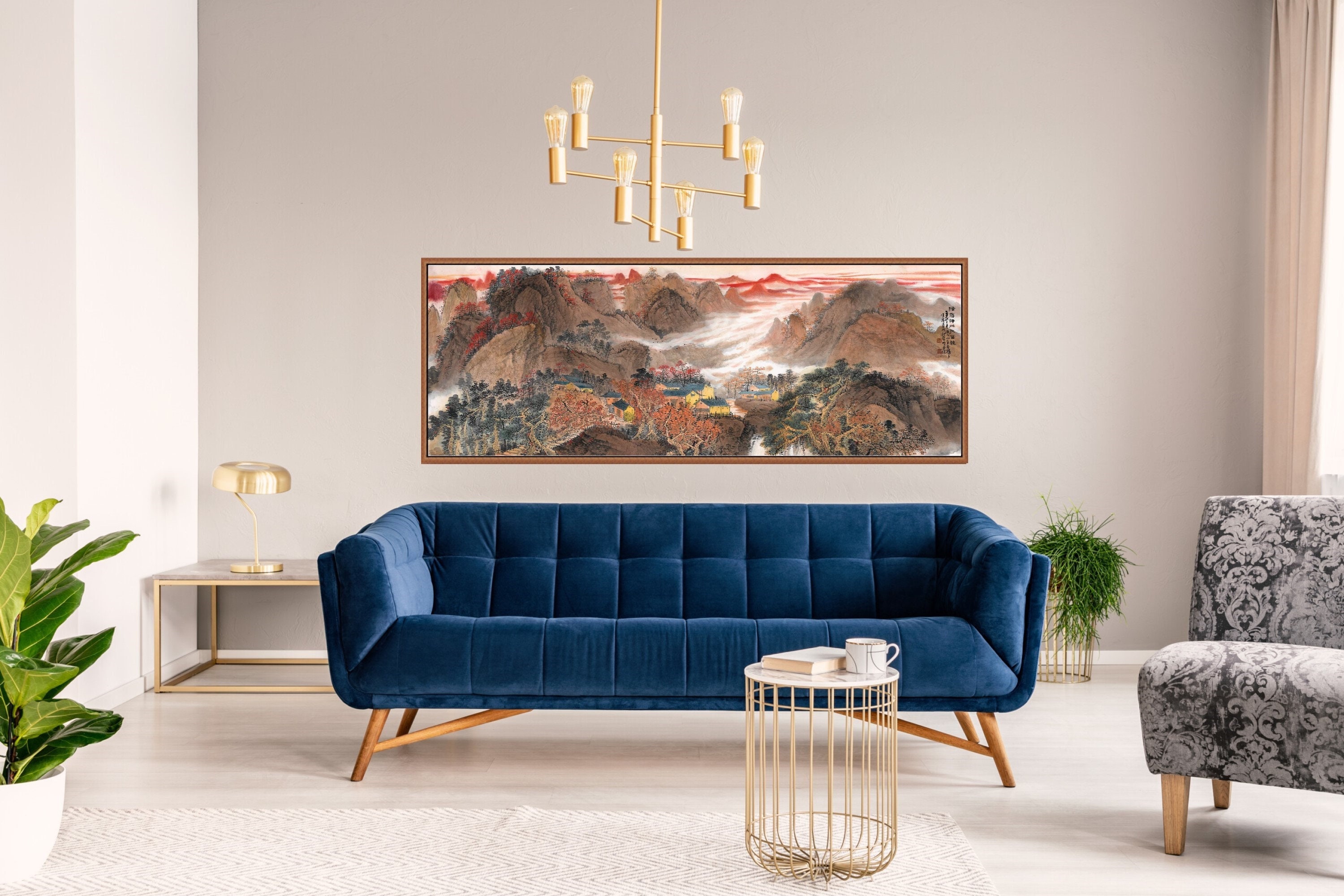 Large Scale Chinese Painting by Wu Guang, Giclee Print, Landscape ...