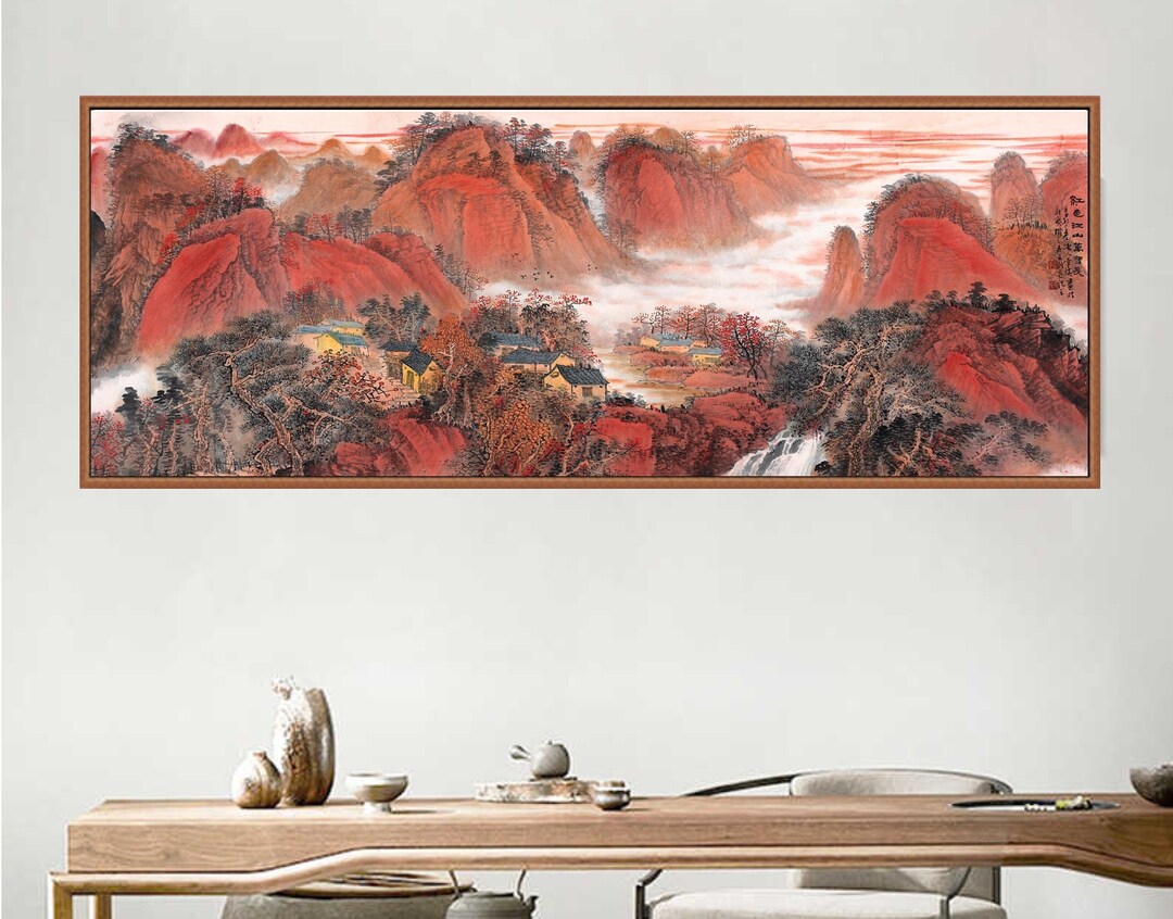 Wu Guang Chinese Landscape Painting Giclee Print: Mountains & Waters ...