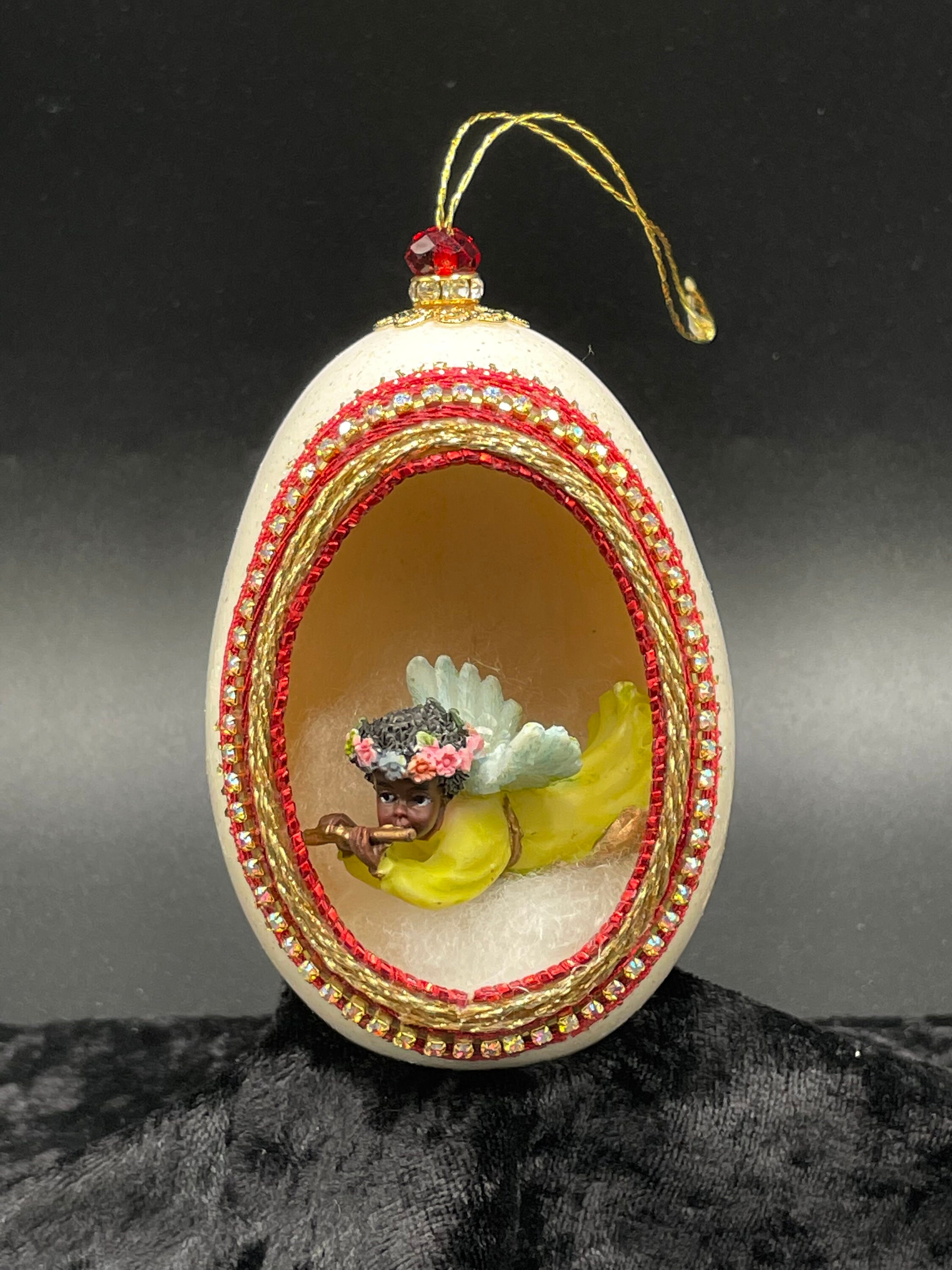 Angel and Cherub Christmas Ornaments, Goose Egg Ornaments, Chicken Egg ...