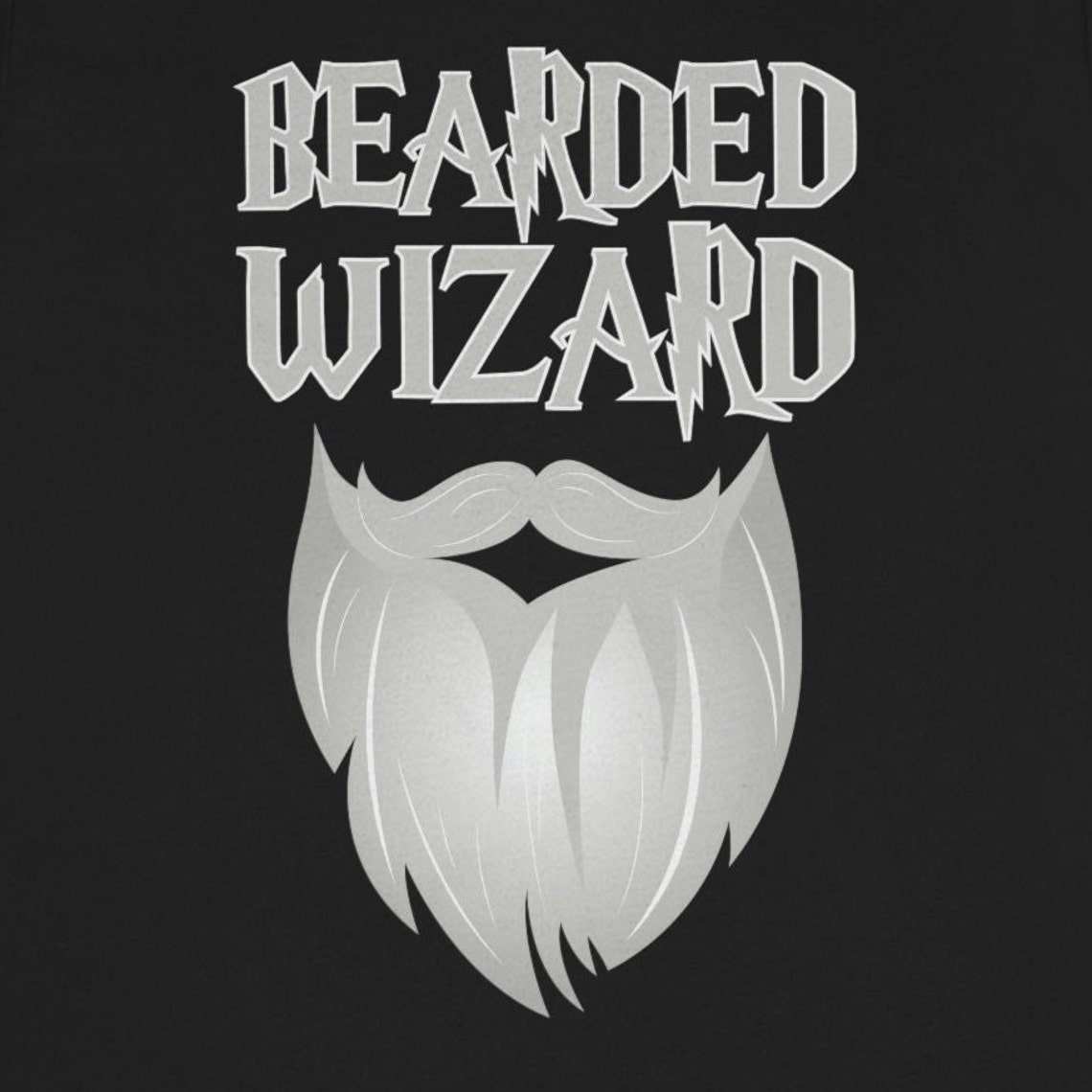 Bearded Wizard, Funny Beard Shirt for Dad, Bearded Tshirt for Husband ...