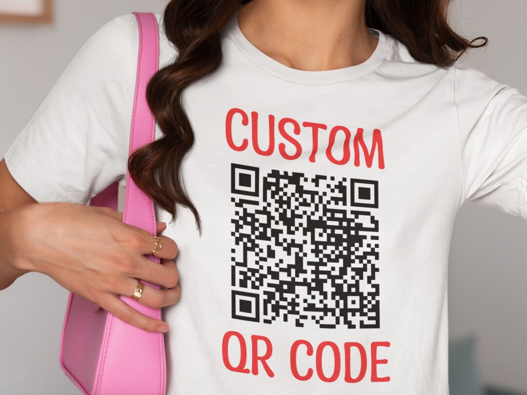 CUSTOM QR Code Shirt, Qr Code Tshirt, Persoanlized Qr Code Shirt ...