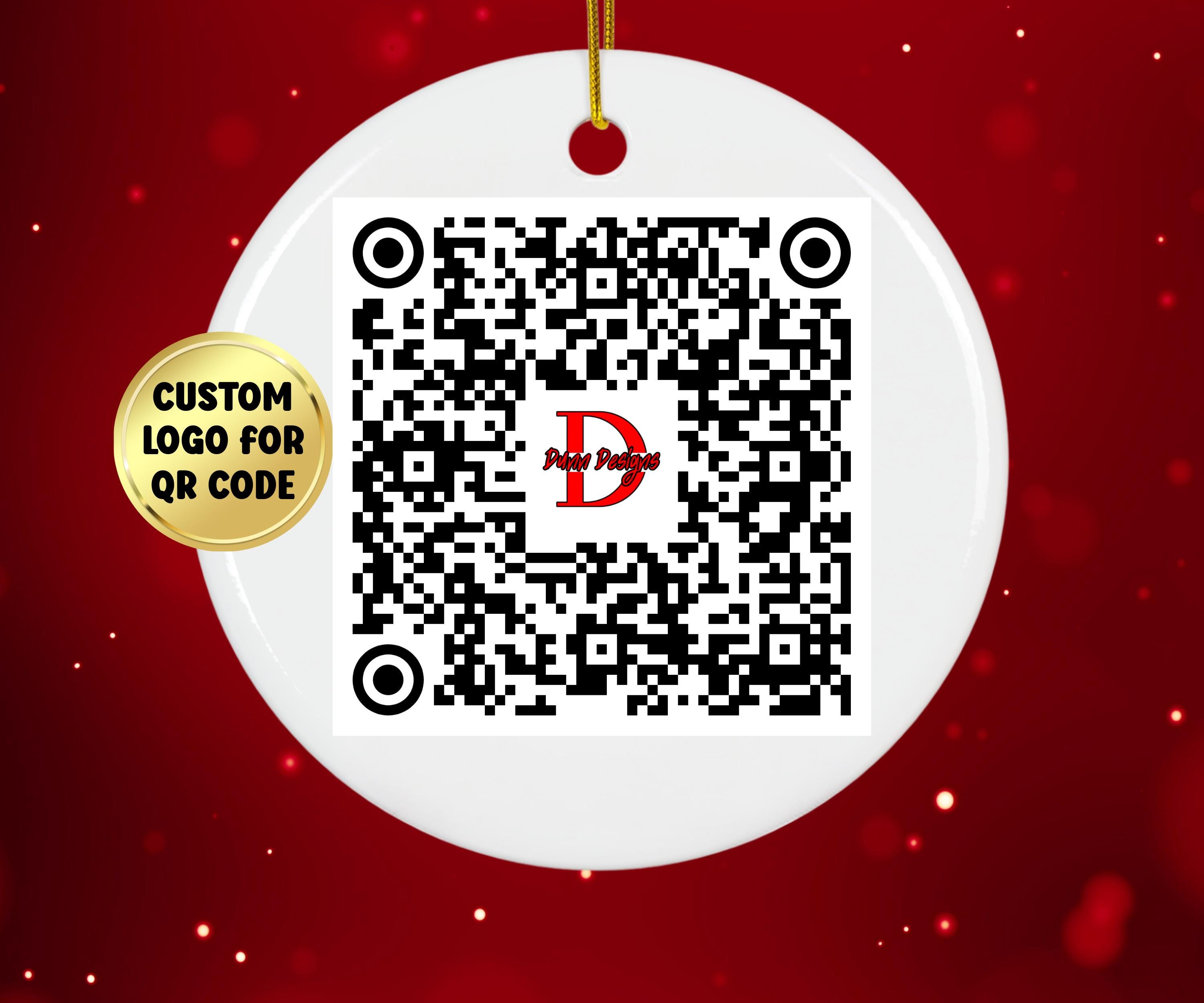 CUSTOM QR Code Ornament, Qr Code Ornament, Personlized Qr Code Ornament ...