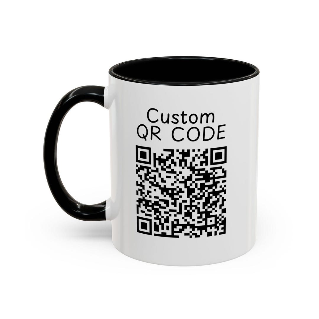 QR CODE COFFEE Mug, Custom Qr Code, Personalized Qr Code Mug, Custom ...