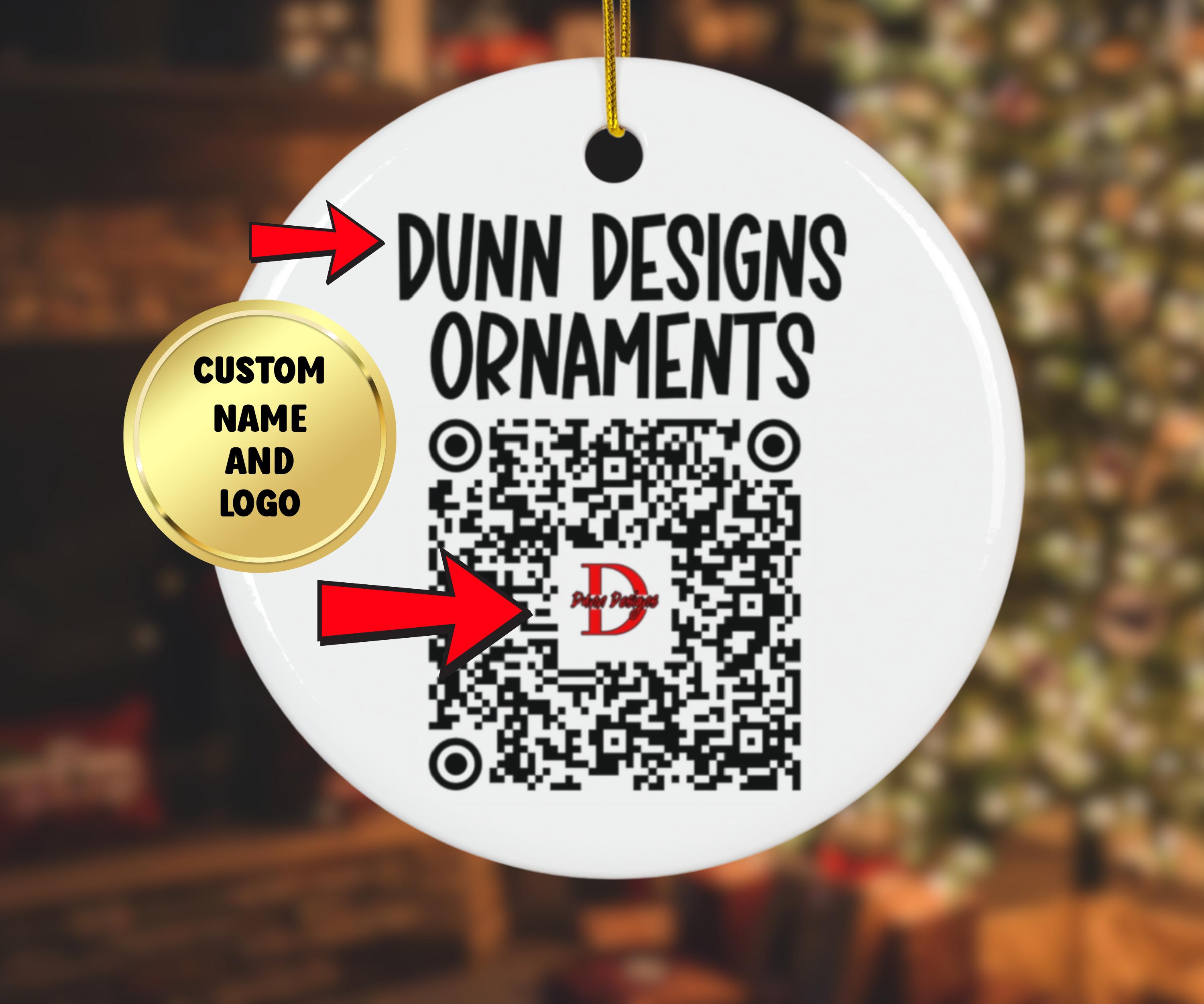 CUSTOM QR Code Ornament, Qr Code Ornament, Personlized Qr Code Ornament ...