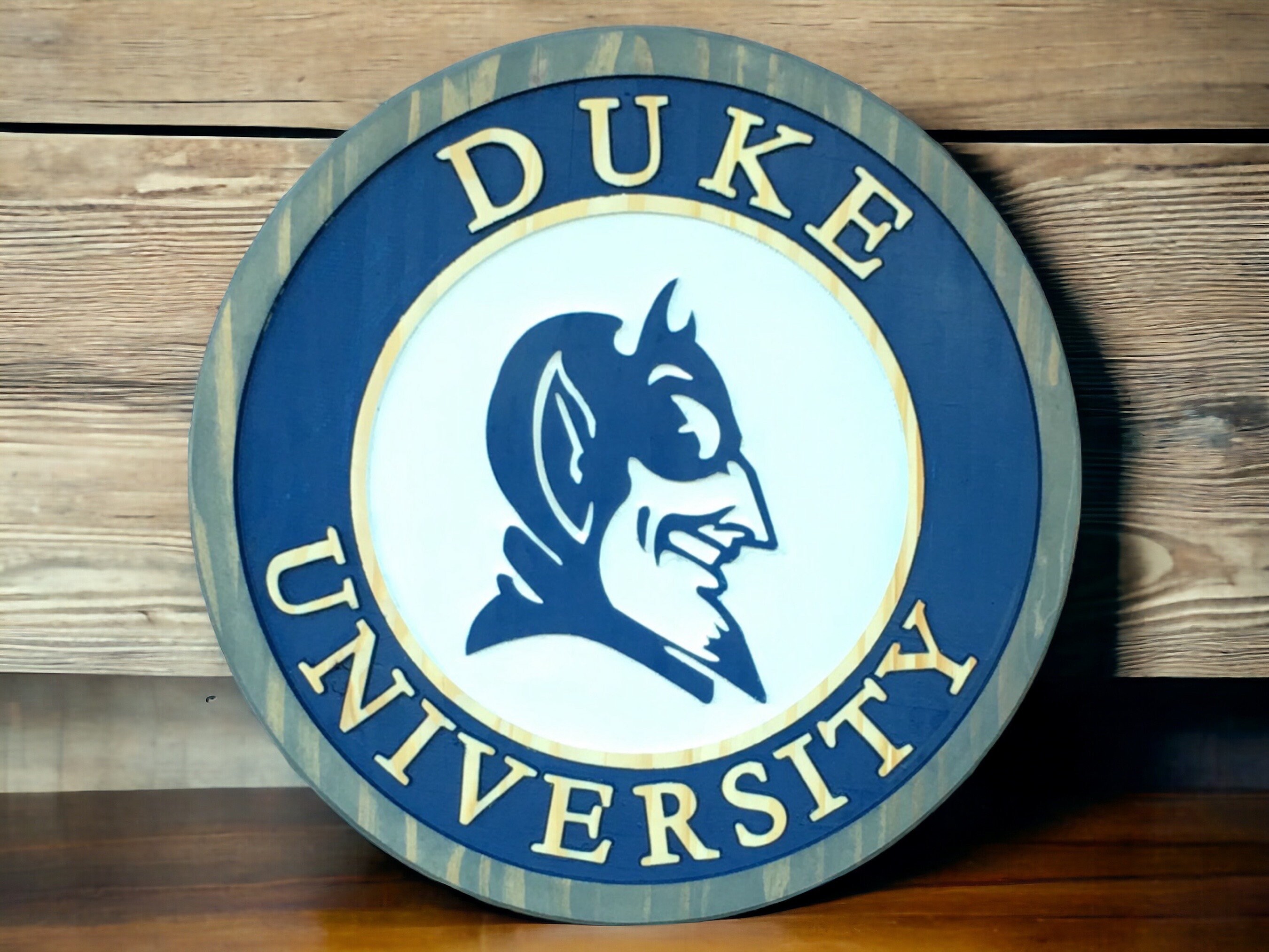 Duke University Wood Sign - Etsy