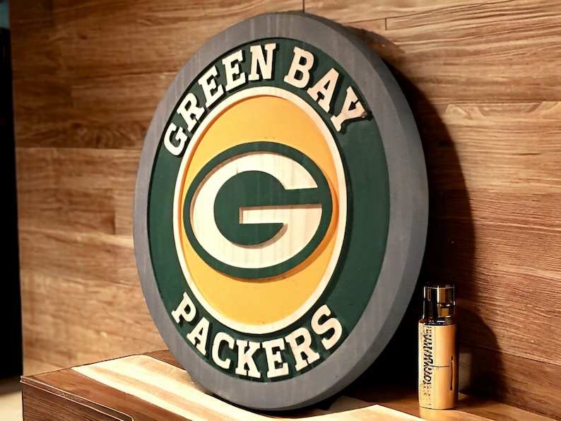 Handmade Green Bay Packers Wood Carved Sign - Etsy