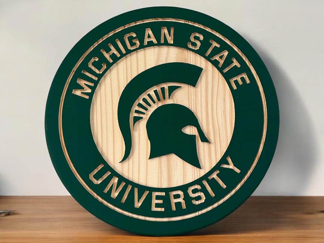 Michigan State University Wood Sign Officially Licensed Product. Free ...