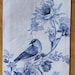 2 - 7 3/4" X 4 3/8", A Bird in Blue, Decoupage Napkins, Decoupage for ...