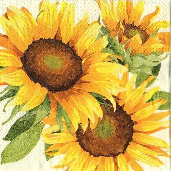 Sunflower Napkins - Etsy