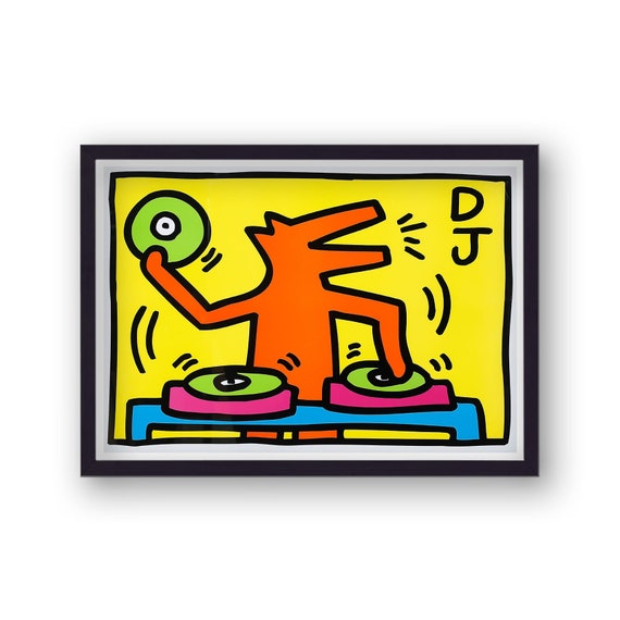 Keith Haring Dog Dj