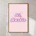 Hi Barbie Wall Art, Barbie Movie Quote Poster, Barbie Retro Style ...