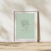 Sage Green Blush Pink Print Set of 5 Botanical Gallery Wall - Etsy